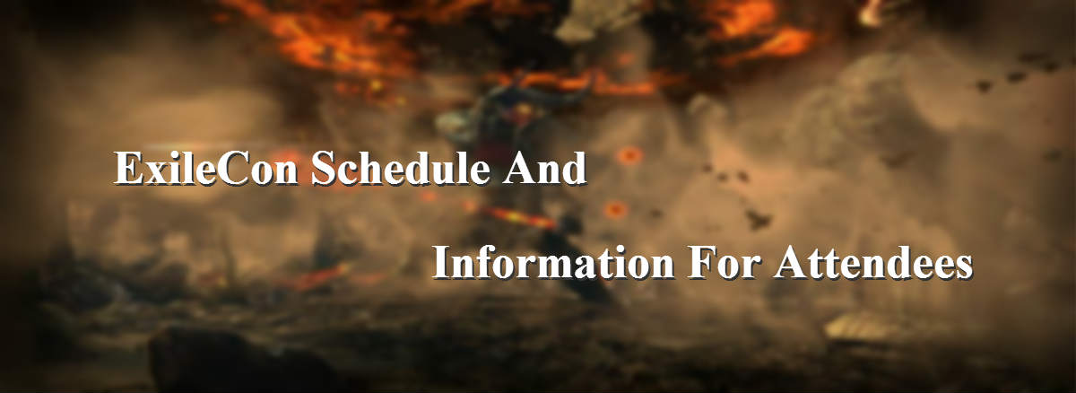 PoE: ExileCon Schedule And Information For Attendees